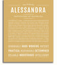 Alessandra Personalized Name Meaning Art Prints – Name Stories