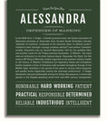 Alessandra | Name Art Print - Personalized Custom Gifts – Name Stories