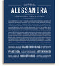 Alessandra | Name Art Print – Name Stories