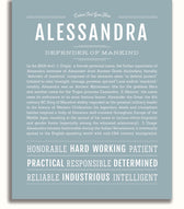 Alessandra | Name Art Print - Personalized Custom Gifts – Name Stories