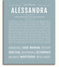 Alessandra Personalized Name Meaning Art Prints – Name Stories