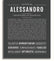 Alessandro | Name Art Print – Name Stories