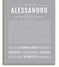 Alessandro | Name Art Print – Name Stories