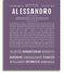 Alessandro Personalized Name Meaning Art Prints – Name Stories
