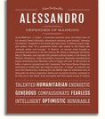 Alessandro Personalized Name Meaning Art Prints – Name Stories