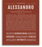 Alessandro | Name Art Print – Name Stories