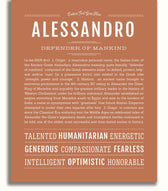 Alessandro | Name Art Print – Name Stories