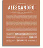 Alessandro | Name Art Print – Name Stories