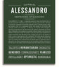 Alessandro | Name Art Print – Name Stories