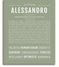 Alessandro Personalized Name Meaning Art Prints – Name Stories