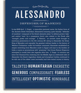 Alessandro | Name Art Print – Name Stories