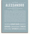 Alessandro | Name Art Print – Name Stories