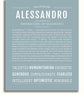 Alessandro | Name Art Print – Name Stories