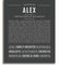 Alex (male) | Name Art Print – Name Stories