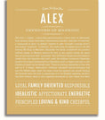 Alex (male) | Name Art Print – Name Stories