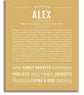 Alex (male) | Name Art Print – Name Stories