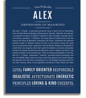 Alex (male) | Name Art Print – Name Stories
