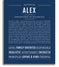 Alex (male) | Name Art Print – Name Stories