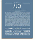 Alex (male) | Name Art Print – Name Stories