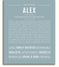 Alex (male) | Name Art Print – Name Stories