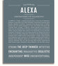 Alexa | Name Art Print – Name Stories