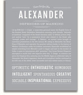 Alexander | Name Art Print – Name Stories