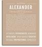 Alexander | Name Art Print – Name Stories
