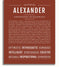 Alexander Personalized Name Meaning Art Prints – Name Stories
