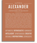 Alexander | Name Art Print – Name Stories