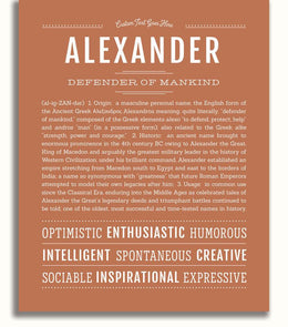 Alexander | Name Art Print – Name Stories
