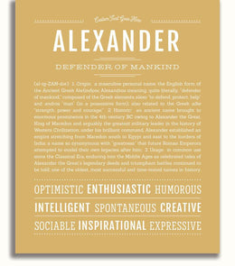 Alexander | Name Art Print – Name Stories