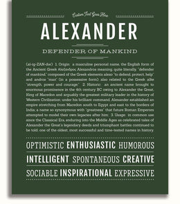 Alexander | Name Art Print – Name Stories