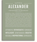 Alexander | Name Art Print – Name Stories