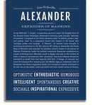 Alexander | Name Art Print – Name Stories