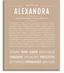 Alexandra | Name Art Print – Name Stories