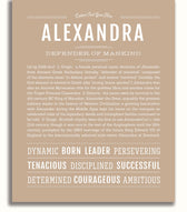 Alexandra | Name Art Print – Name Stories