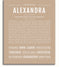 Alexandra | Name Art Print – Name Stories