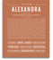 Alexandra | Name Art Print – Name Stories