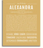 Alexandra | Name Art Print – Name Stories