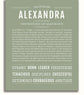 Alexandra | Name Art Print – Name Stories
