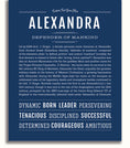 Alexandra | Name Art Print – Name Stories