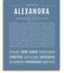 Alexandra | Name Art Print – Name Stories