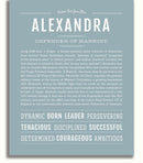 Alexandra | Name Art Print – Name Stories