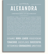 Alexandra | Name Art Print – Name Stories