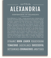 Alexandria | Name Art Print – Name Stories