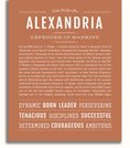 Alexandria | Name Art Print – Name Stories