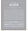 Alexia | Name Art Print – Name Stories