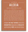 Alexia | Name Art Print – Name Stories