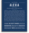 Alexia | Name Art Print – Name Stories