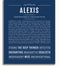 Alexis (female) | Name Art Print – Name Stories